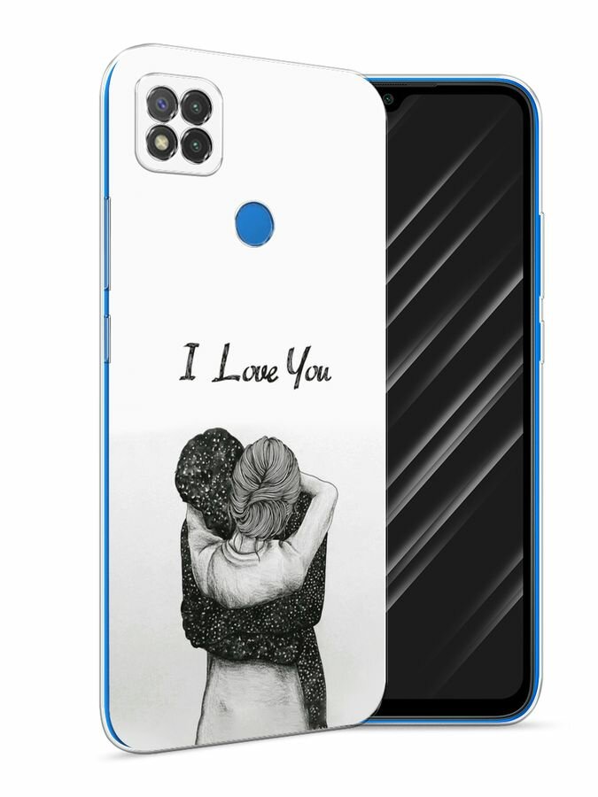 Чехол на Xiaomi Redmi 9C / Сяоми Редми 9C с принтом I love you 1