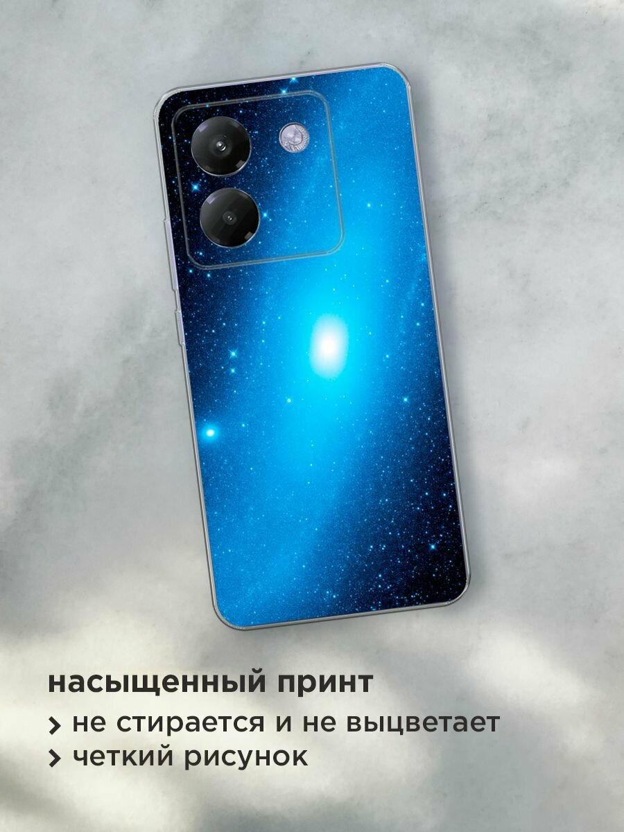 Силиконовый чехол на Poco M7 Pro / Поко М7 Про с принтом "Космос 1" — фото 1