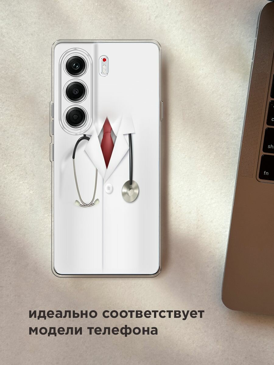 Чехол на Tecno Camon 40 Pro 5G / Текно Камон 40 Про 5G с принтом "Халат врача" — фото 1
