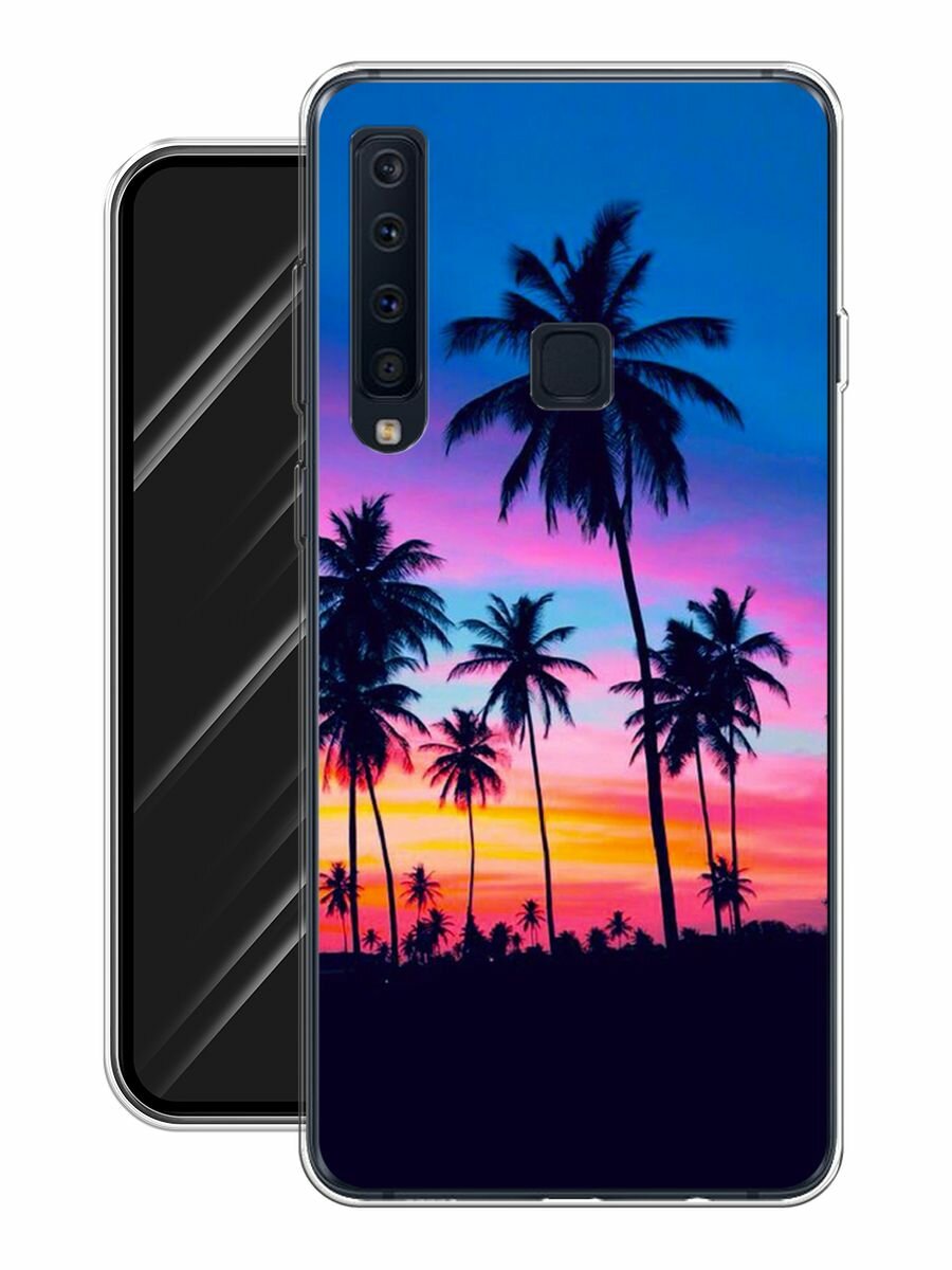 Чехол на Samsung Galaxy A9 2018 / Самсунг Галакси А9 2018 с принтом "Закат 5" — фото 1