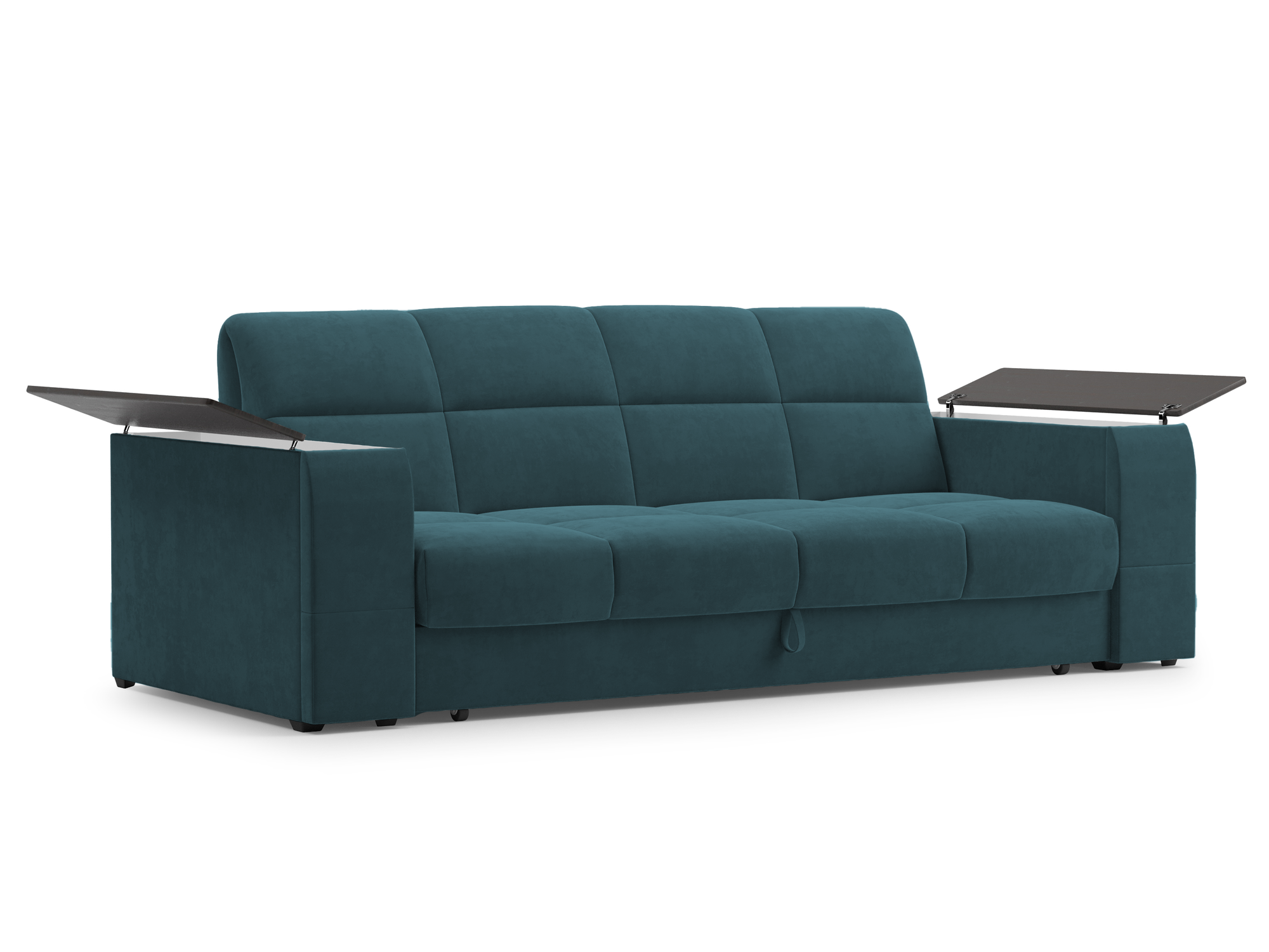 Диван-кровать Флай, аккордеон, с ортопедическим основанием на НПБ, подлокотники короб+короб, 160*200, съемный чехол, велюр.