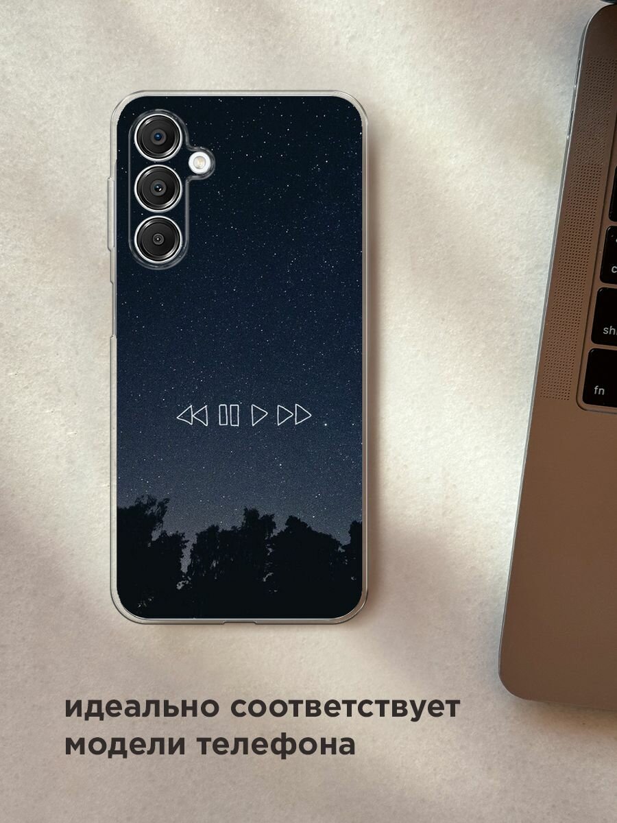 Чехол на Samsung Galaxy A16 / Самсунг А16 с принтом "Космическая музыка" — фото 1