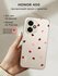 Чехол на Honor 400 / Хонор 400 с принтом "Бордовые сердечки 2"