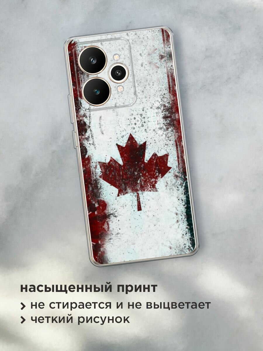 Силиконовый чехол на Realme 15 / Реалми 15 с принтом "Канада" — фото 1