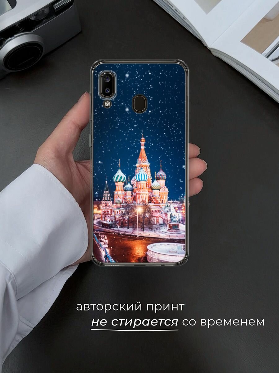 Чехол на Samsung Galaxy A30/A20 / Самсунг Галакси A30/A20 с принтом "Москва 1" — фото 1