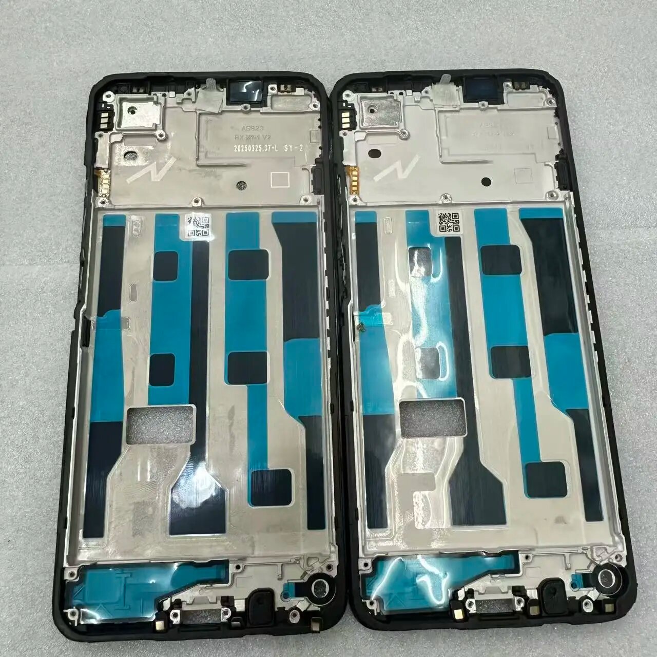 Средняя рамка для Oppo Realme C75 4G/C75x RMX3941, передняя рамка ЖК-дисплея, лицевая панель с громкостью, гибкие запасные части