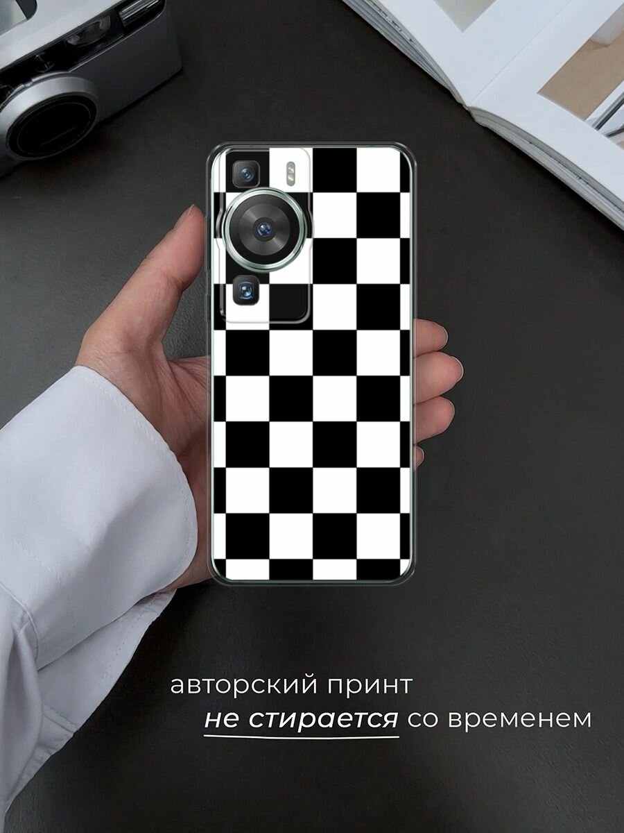 Чехол на Huawei P60/P60 Pro / Хуавей P60/P60 Про с принтом "Шахматная доска" — фото 1