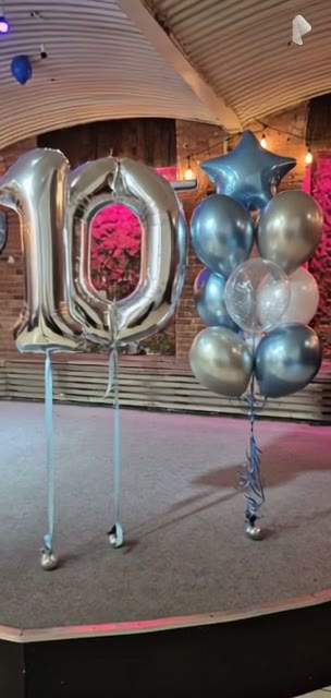 Набор шаров на 10 лет с гелием, шары с гелием, шары на праздник — фото 1