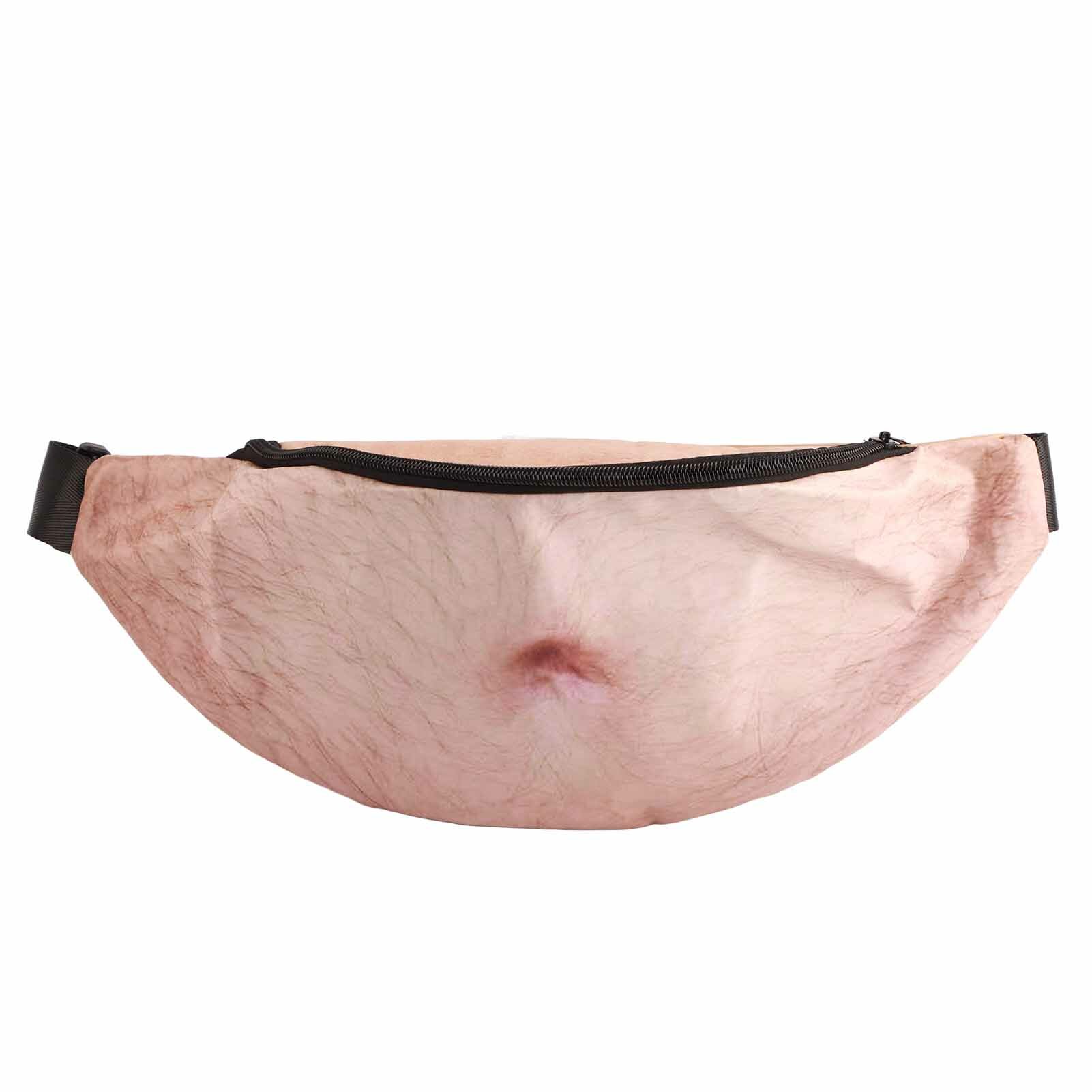 Сумка-пояс на живот из искусственной кожи с 3D-печатью Dadbod Belly Dirt Repellent, водонепроницаемая, регулируемая, забавная