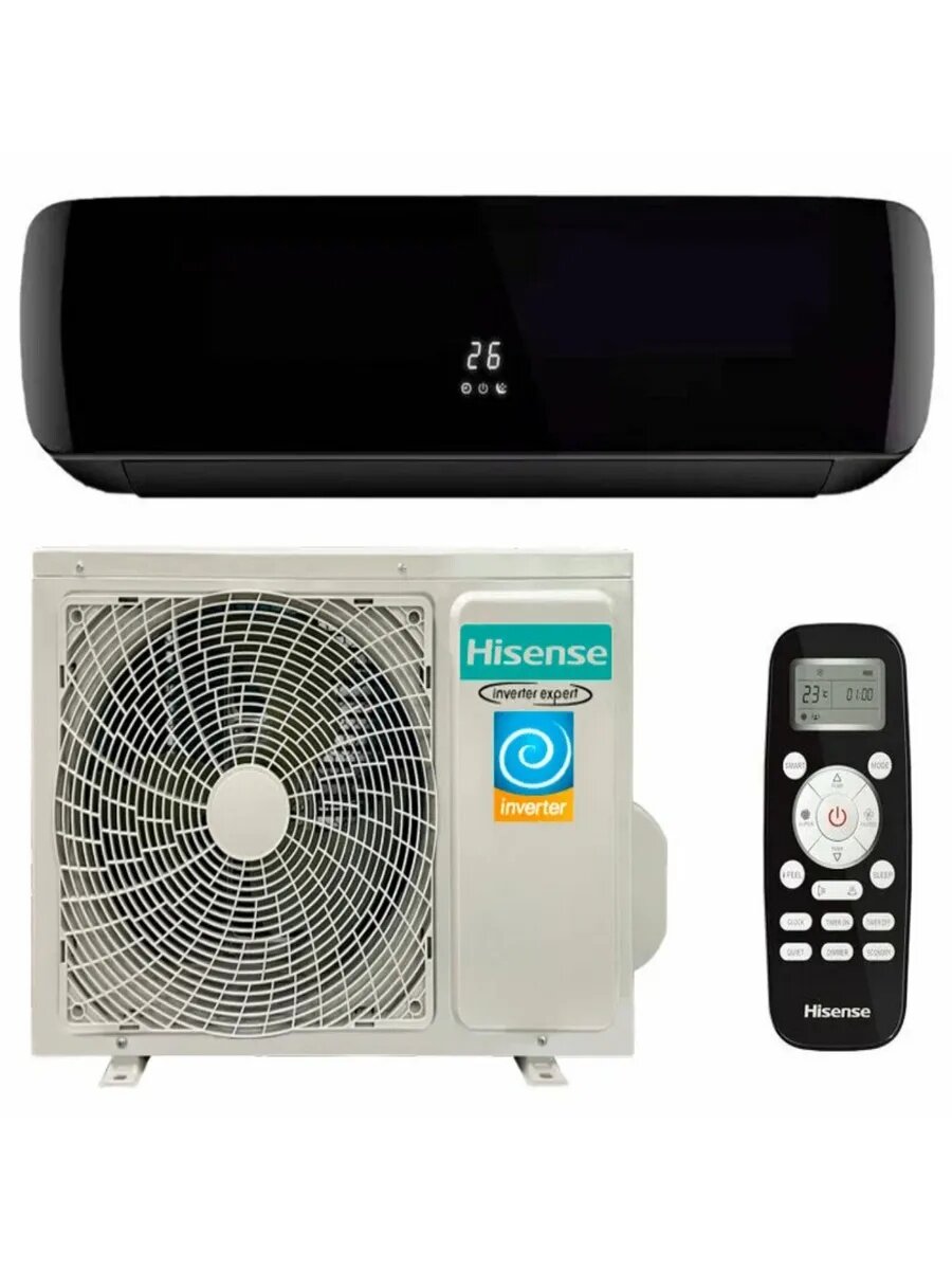 Сплит-система 37 м² 13000 BTU Hisense CRYSTAL BLACK CLASSIC A AS-13HW4SVDTG5В кондиционер