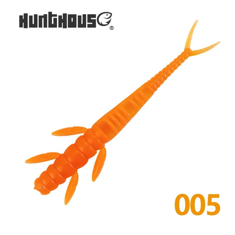 Hunthouse Larva Worm мягкая приманка для рыбалки LW245 Оранжевый, 50mm 0.6g, 005