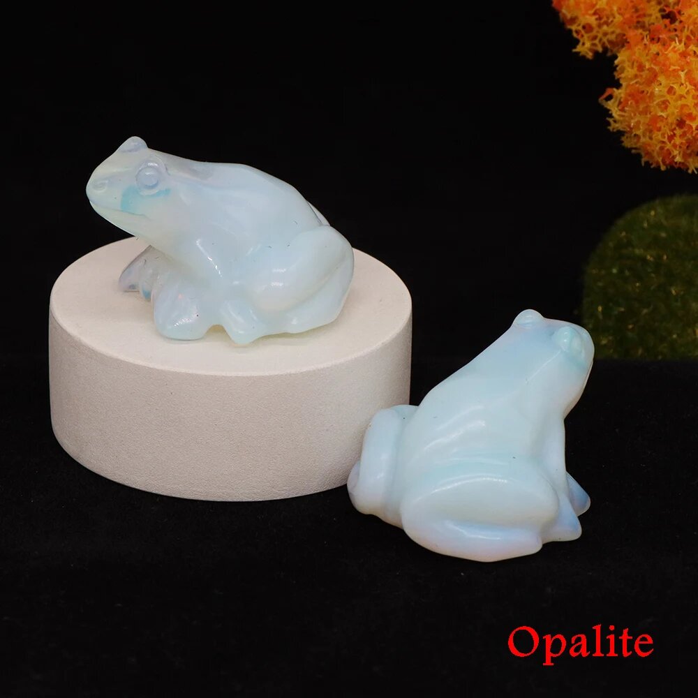 Статуя лягушки из камня 1,6" 1 PCS, Opalite
