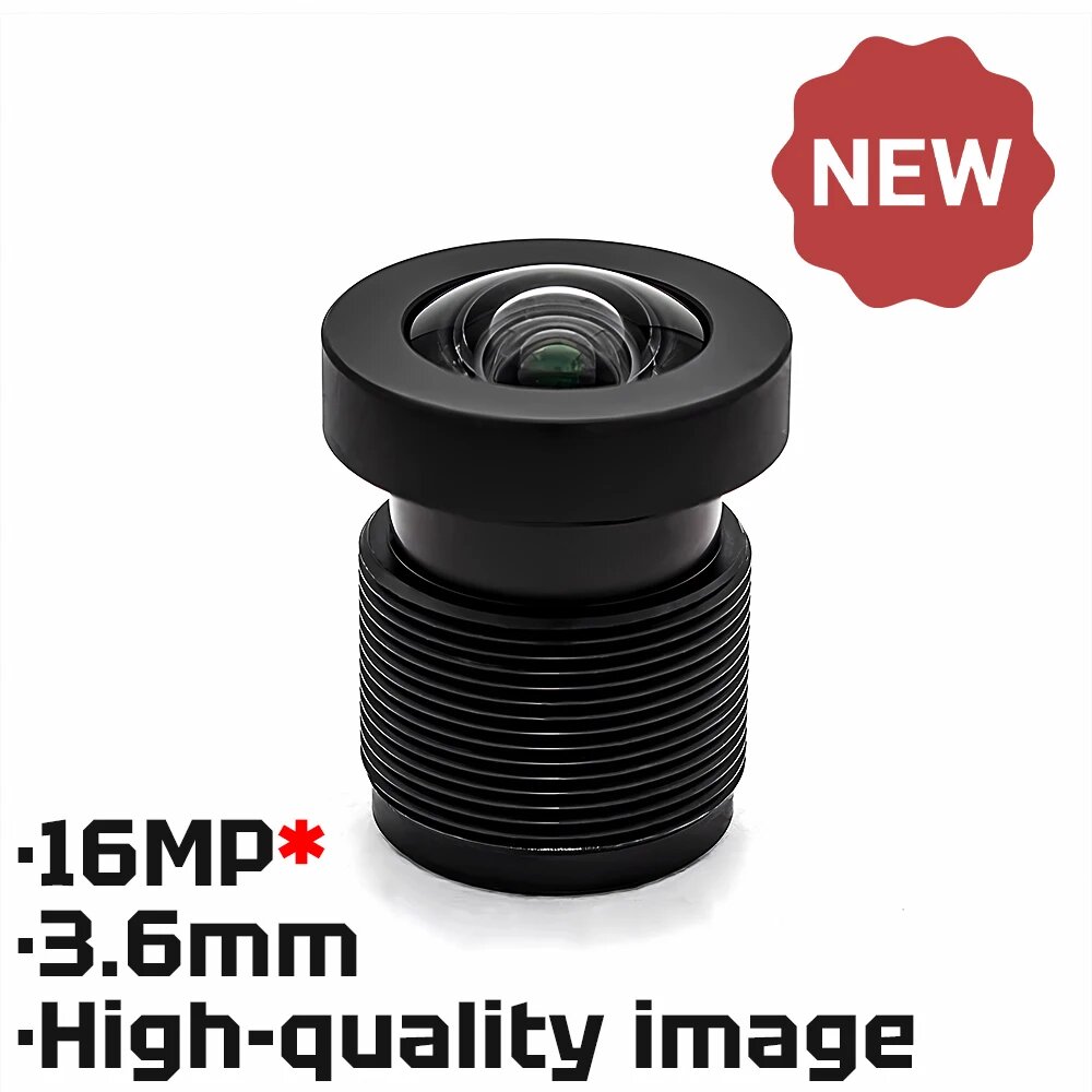 Объектив HD 16MP M12 для видеонаблюдения Without filter