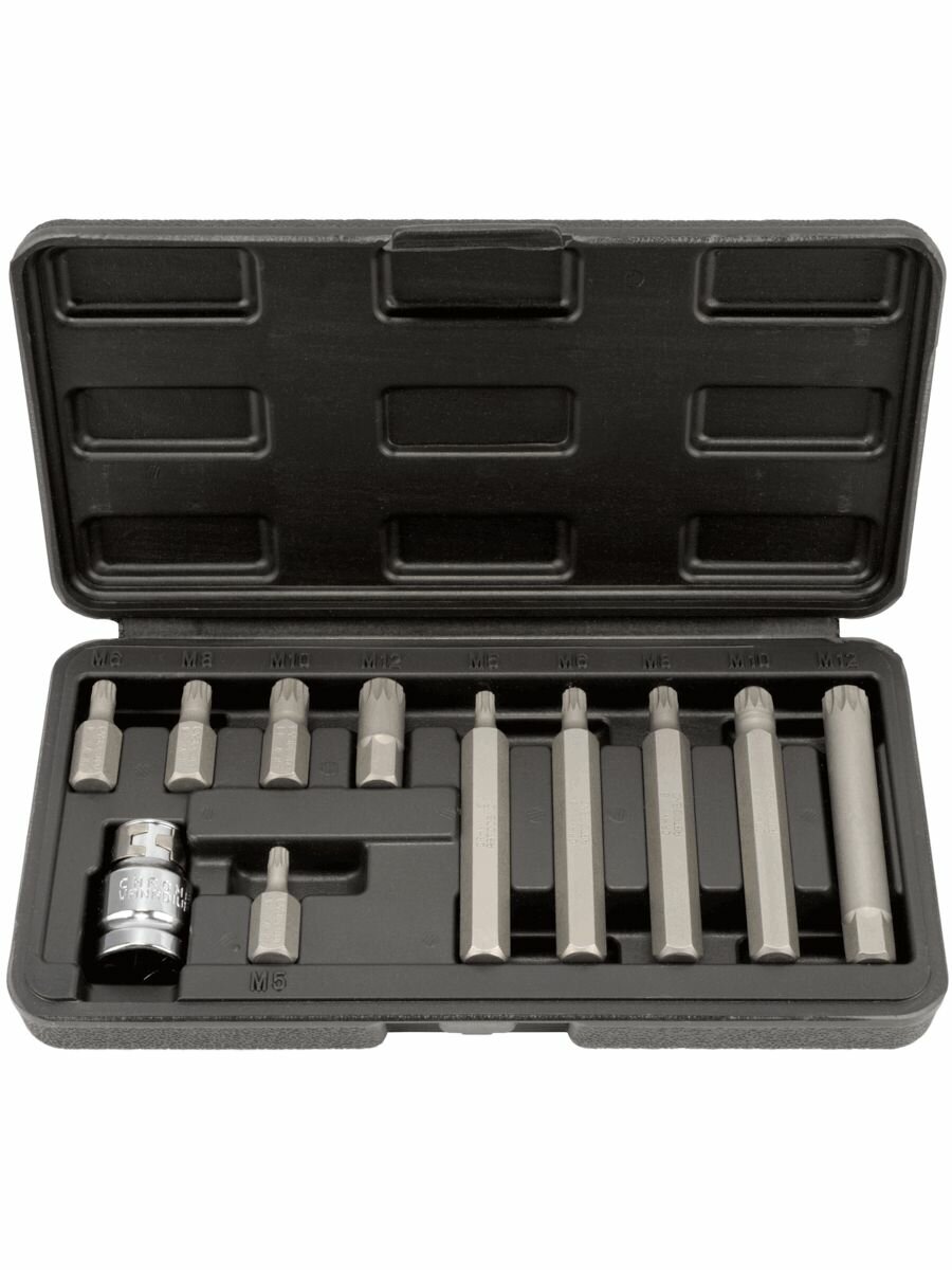 Набор звездочек 11 пр. 12-гранные, хромованадиевая сталь, АвтоDело (40641)