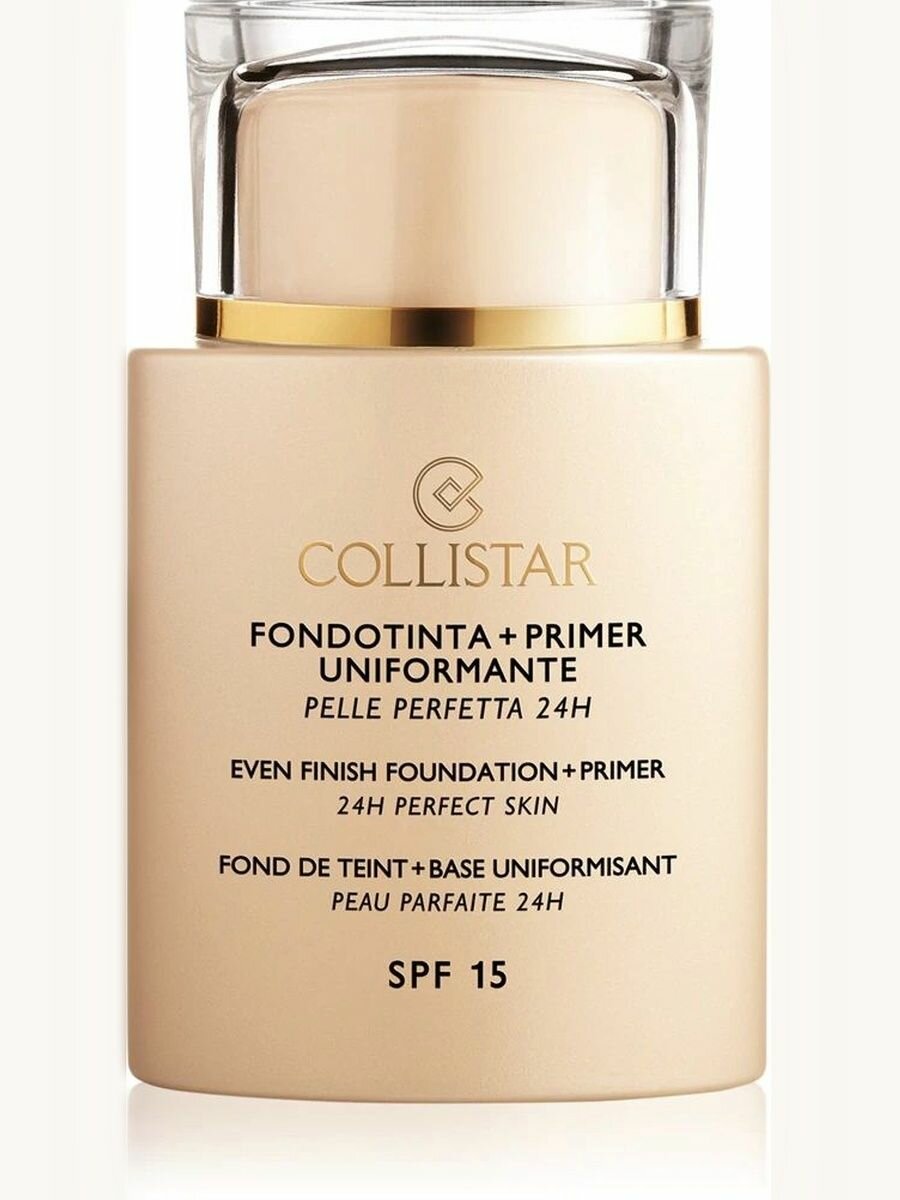 Collistar - База под макияж и тональное средство Even Finish SPF 15, № 1 Ivory, 35 мл