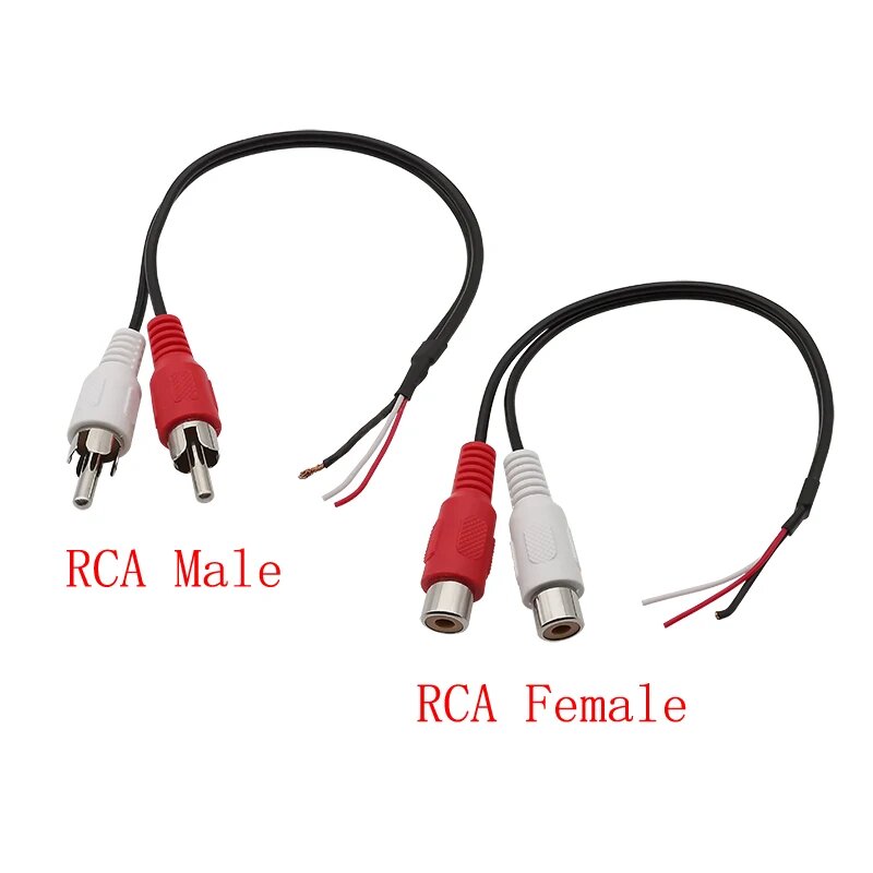 RCA кабели соединители 20см 1 Male 1 Female