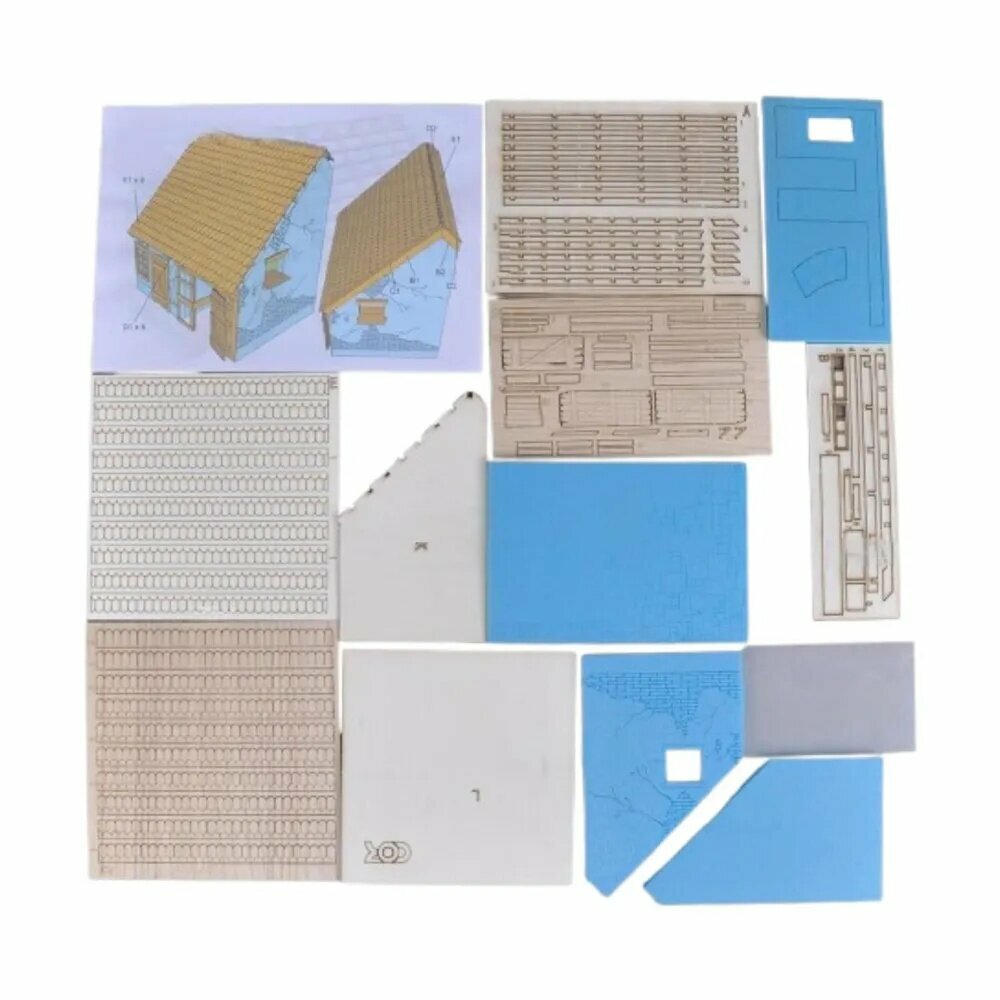 1/35 комплекты архитектуры макета здания модели