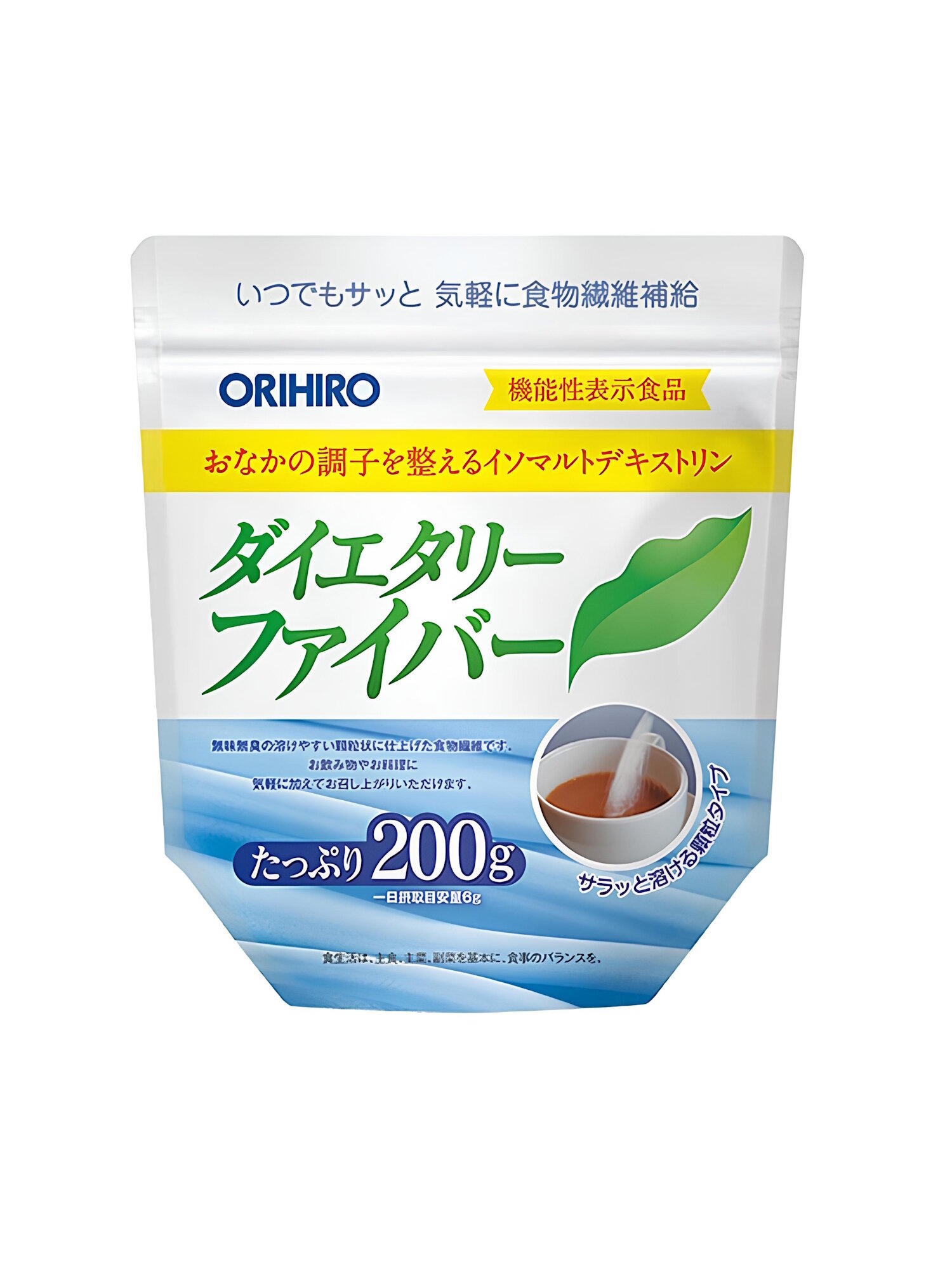 Пищевые волокна ORIHIRO, клетчатка, для здорового пищеварения