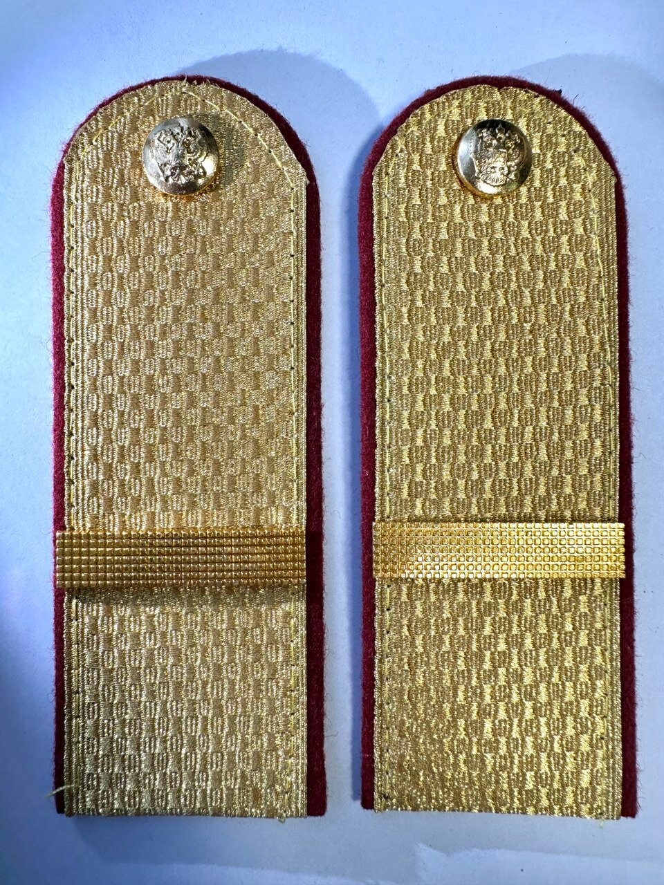 Погоны Фсин золотые звание Ефрейтор картон 14х5 см