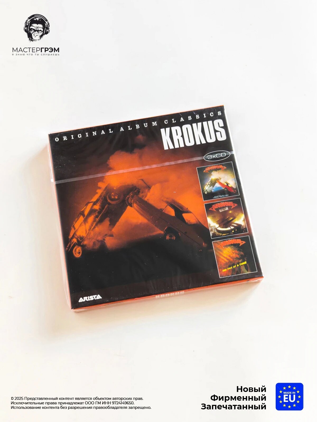 Krokus: Original Album Classics (3CD), 2012, Arista, Диск Музыкальный