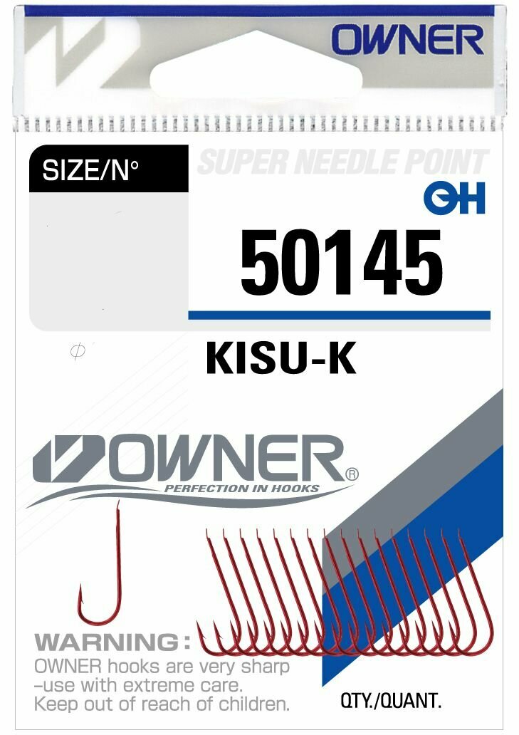 OWNER Крючок Kisu-K red №14 17шт