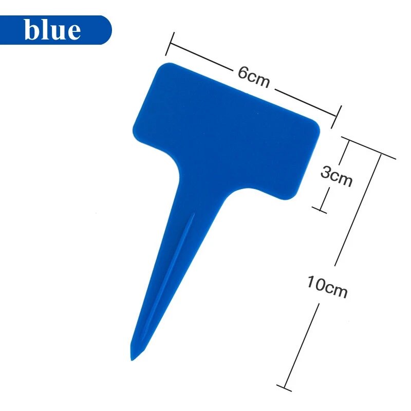 Водонепроницаемые этикетки для растений ПВХ 20/50/100 шт. Синий, 100pcs, blue