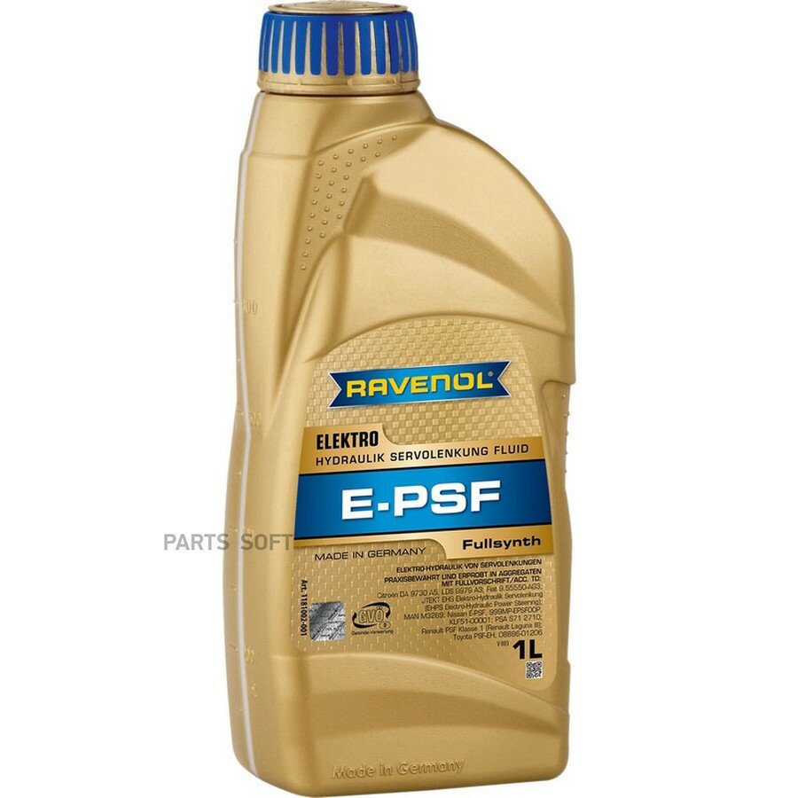 Трансмиссионное масло RAVENOL Elektro-Hydraulik E-PSF Fluid ( 1л) new от официального дистрибьютора, RAVENOL, артикул 118100200101999