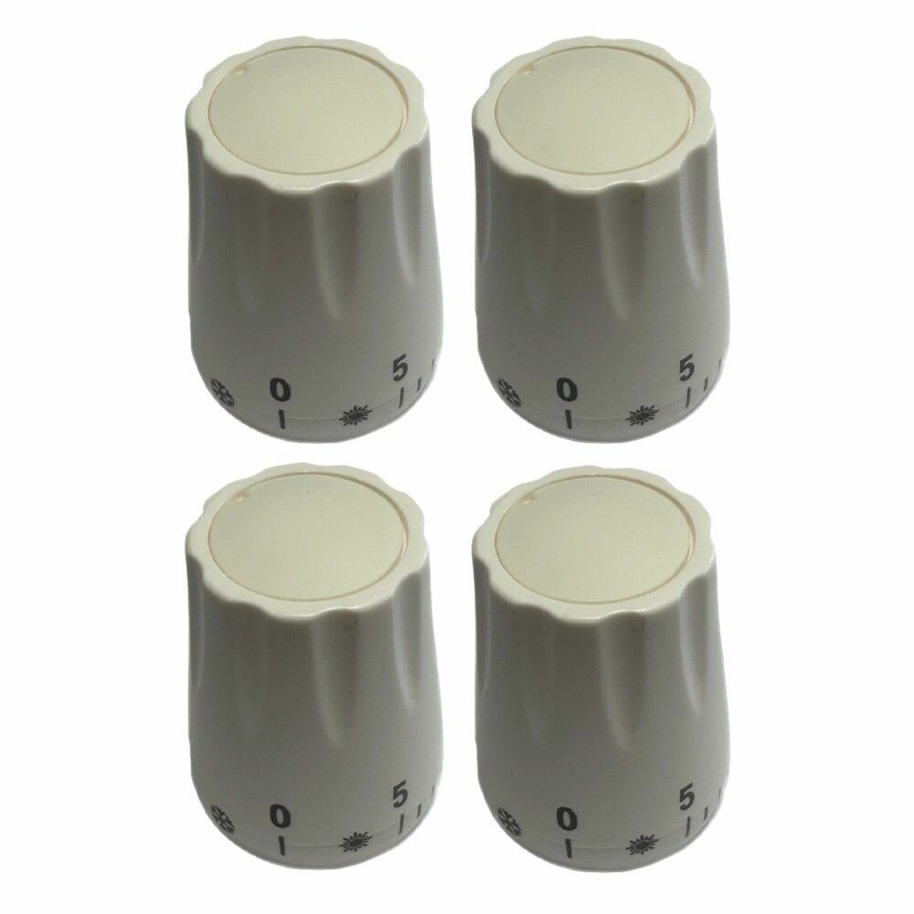 4 шт. ручка-маховик для термостатического клапана подогрева пола, M30x1.5, пластик, черный/белый