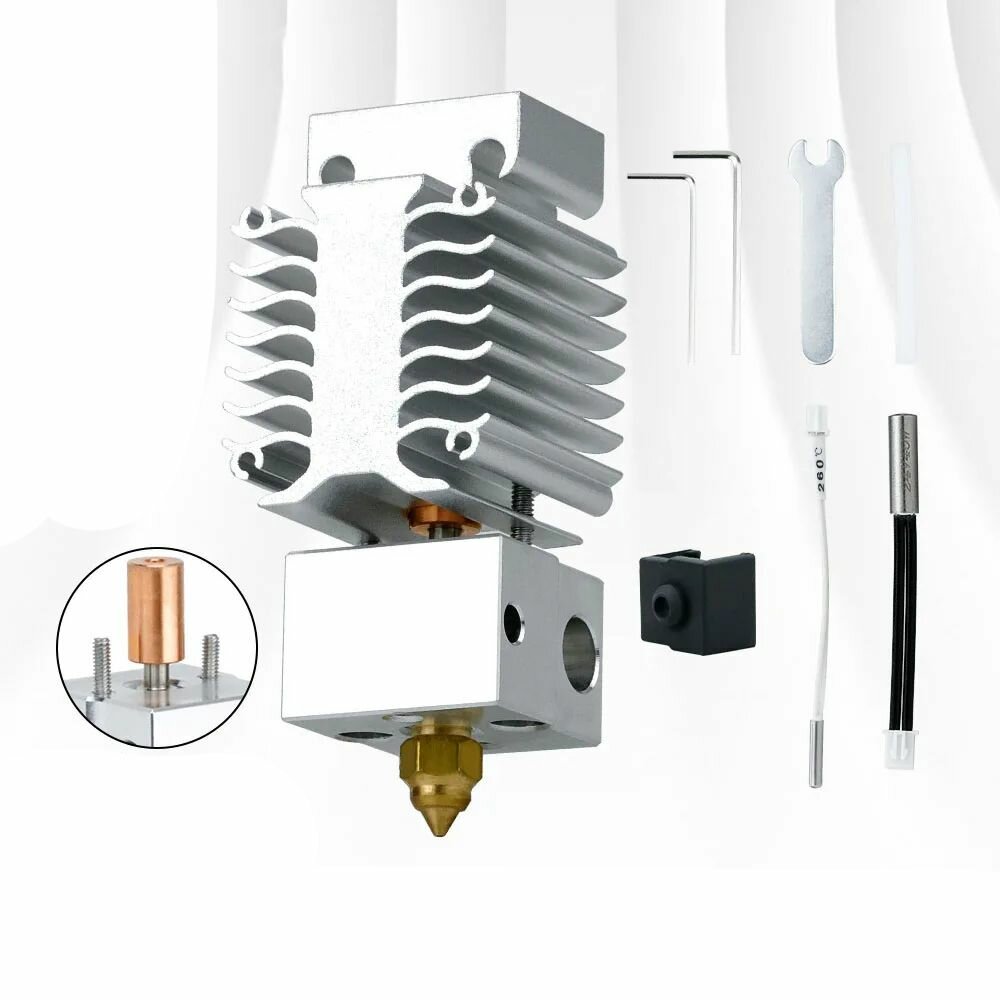 Комплект для модернизации хотэнда Ender 3 V3 SE, комплект нагревательных блоков, биметаллический патрубок, высокотемпературная печатающая головка для 3D-принтера Ender 3 V3 SE.