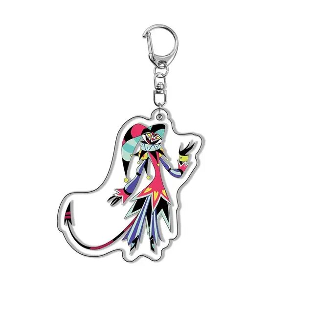 Брелок из акрила с изображением милой мультяшной аниме-фигурки из H-Hazbin Hotels, подвеска для рюкзака, брелок с Вэгги и Аластором, подарок для фанатов, llaveros