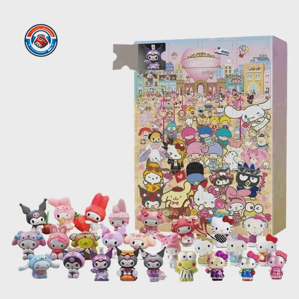 Адвент-календарь Hello Kitty для девочек — рождественский и новогодний подарок с 24 сюрпризами и зимним дизайном