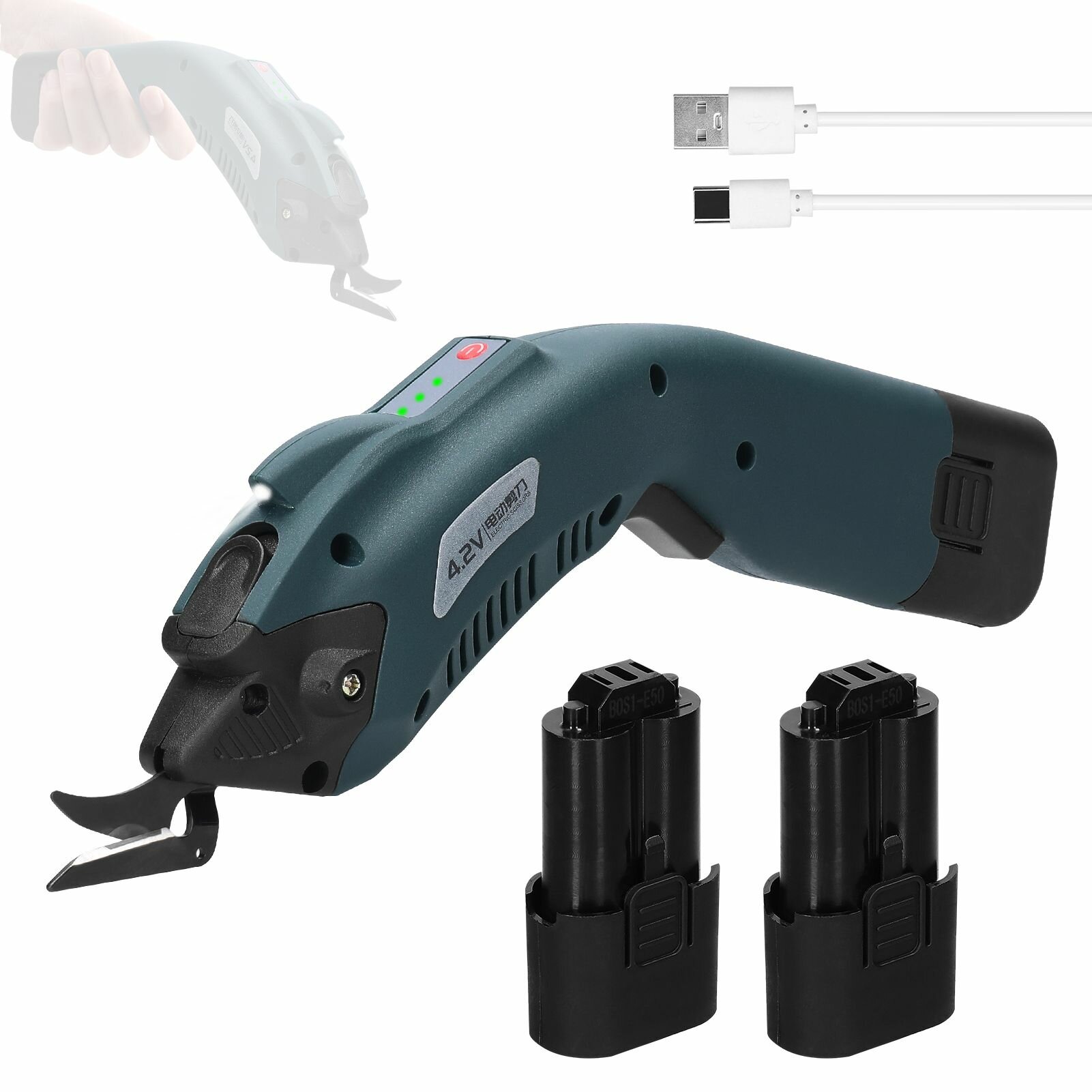 Электрический резак для ткани 4,2 В, высокоскоростной двигатель, портативный