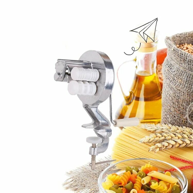 Машина для макарон ручная: белый, Ручная мясорубка для приготовления лапши