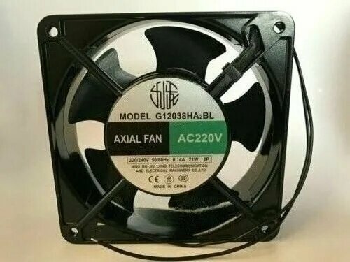 G12038HA2BL 220 / 240V 0.14A 21W Вентилятор сварочного аппарата -
