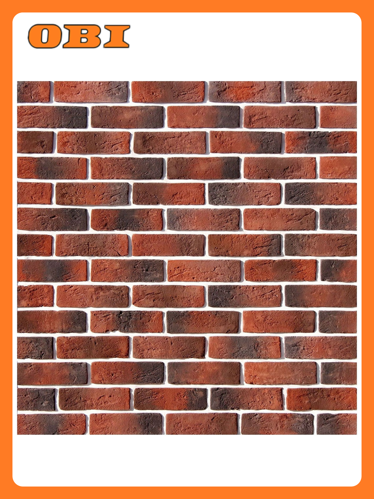 Бетонная плитка White Hills Кельн Брик красная 21x6,5 см