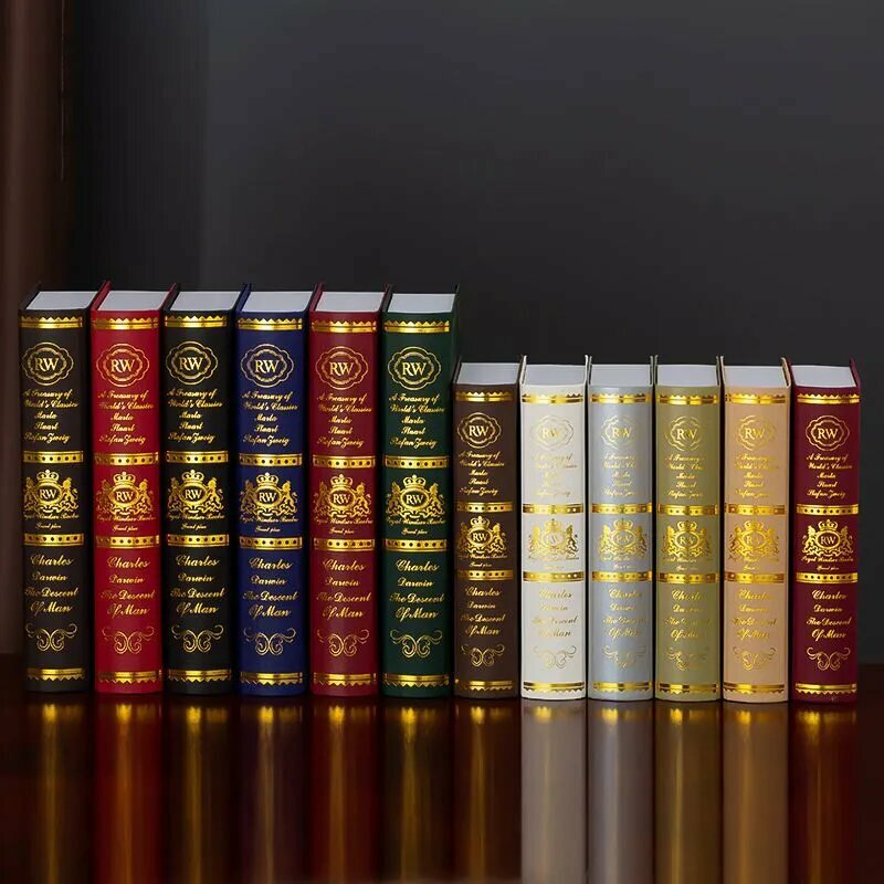 12 поддельных книг для интерьера, декоративные книги для оформления помещений