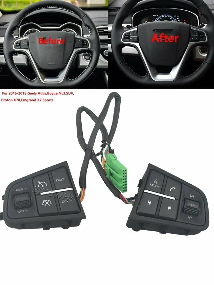 Вставка мультируля арт. Для 2016-2018 Geely Atlas, Boyue, NL3, SUV, Proton X70, Emgrand X7 Sports