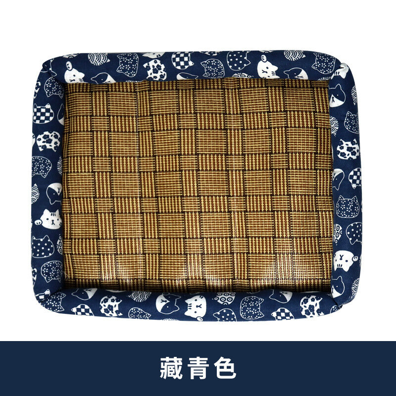 Летняя собачья будка из ротанга для домашних животных, кошачья будка, коврик для собаки, охлаждающий коврик для собак и