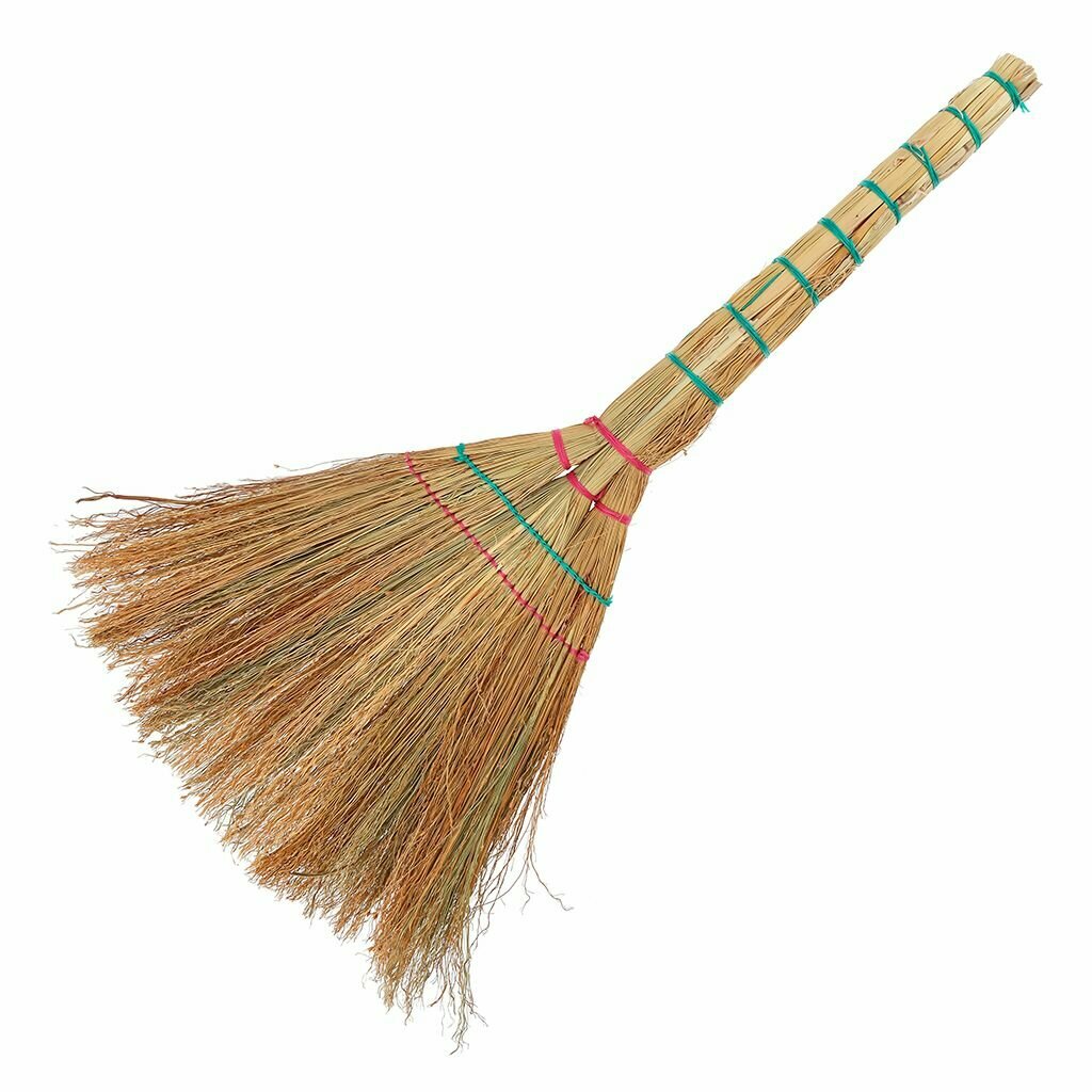 Веник для уборки КНР из сорго, 3-х лучевой, длина 70-75 см, вес 250-300 г (ВС-3/2-М)