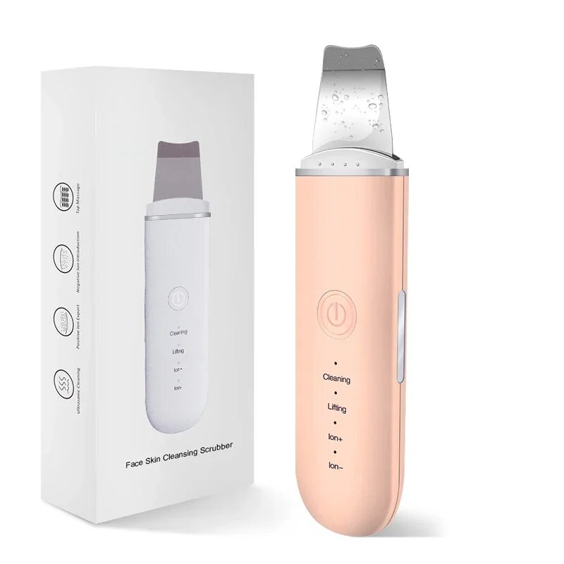 Скрабер Xiaomi Ultrasonic Skin, ультразвуковой, для чистки кожи, розовый