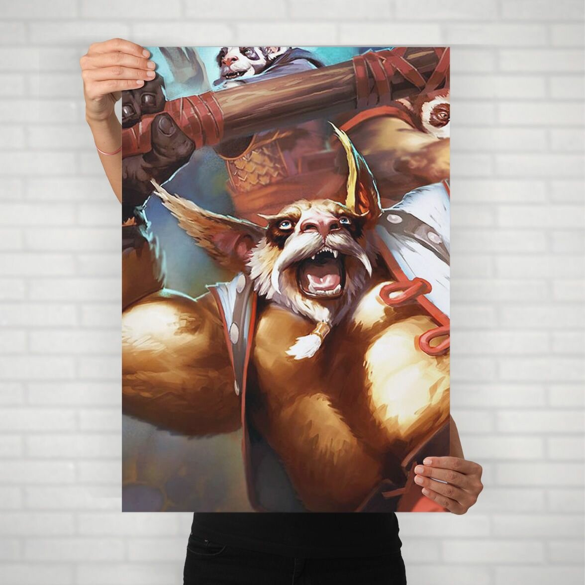 Плакат на стену для интерьера Dota 2 (Brewmaster) - Постер по игре формата A2 (42х60 см)