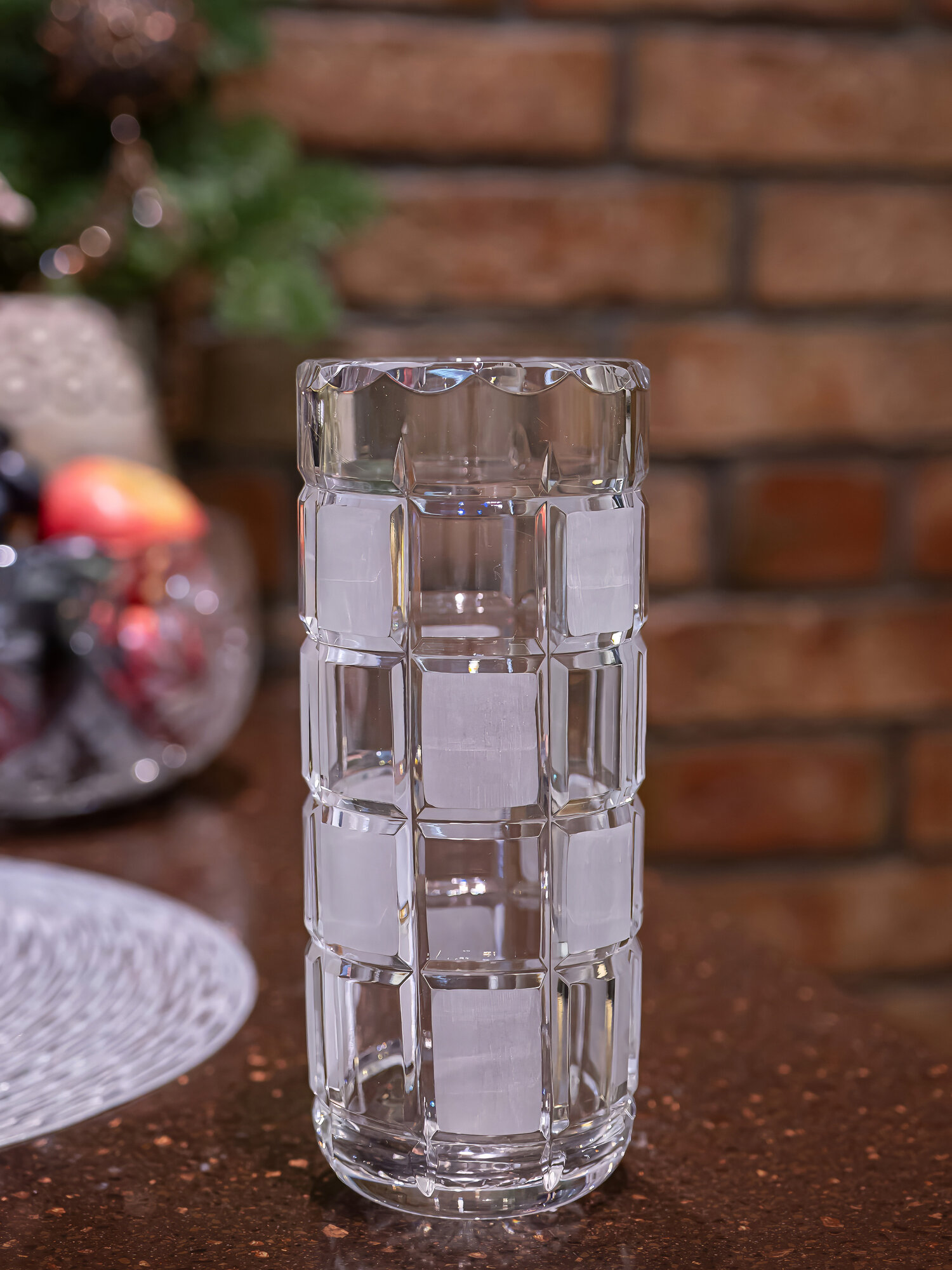 Ваза для цветов хрустальная для букета / декора и интерьера, высота 20 см, Неман 900/176, 5557/2