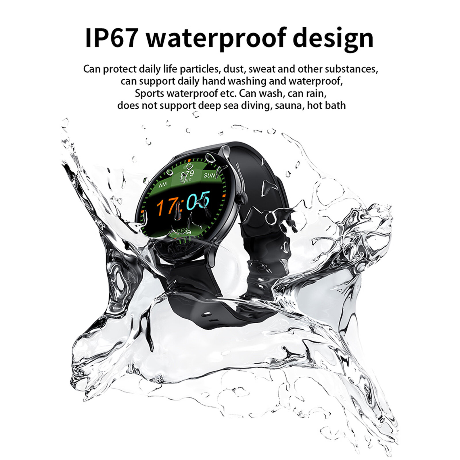 Смарт часы qw13 с экраном 1,28 дюйма tft, защита ip67, спортивный браслет, мониторинг пульса и сна, измерение давления, фитнес трекер для мужчин женщин
