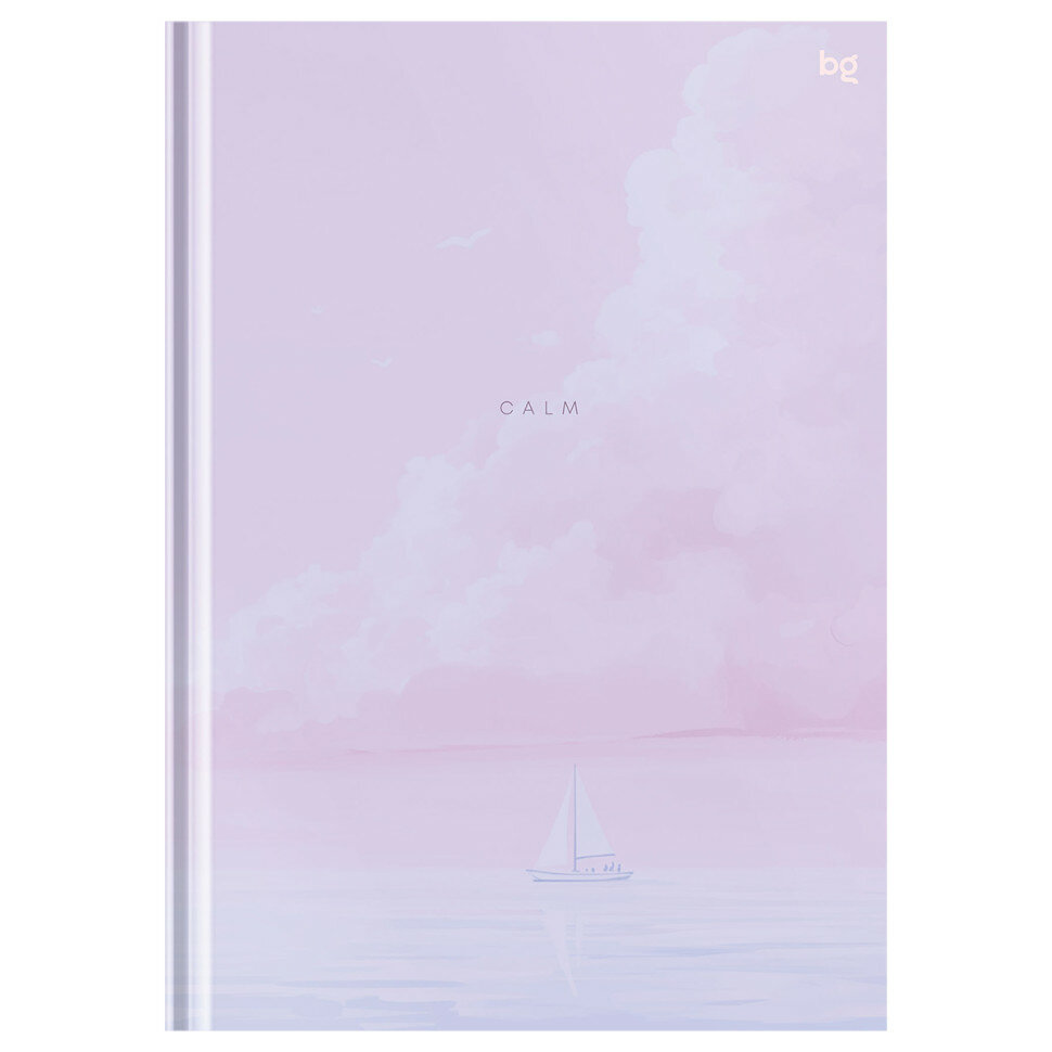 Бизнес-блокнот А5, 64л, евроформат, BG "Calm", soft-touch ламинация, 381655