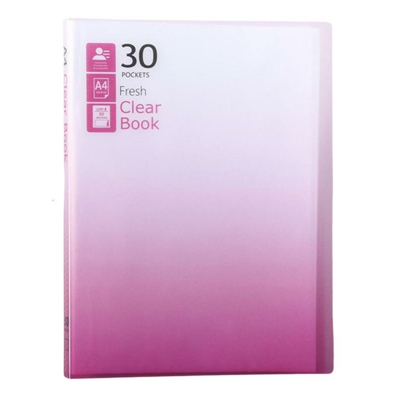 Папка-вьюрвер с 30/40 карманами, Розовая роза 30 страниц