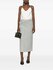 Юбка Victoria Beckham Wrap-effect checked skirt, размер 8, серый