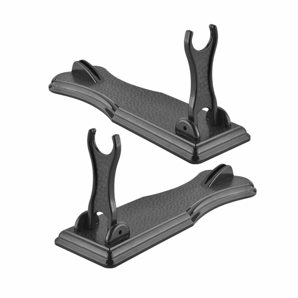 Набор из 2 универсальных пластиковых держателей для ножей черного цвета, вертикальные подставки для хранения