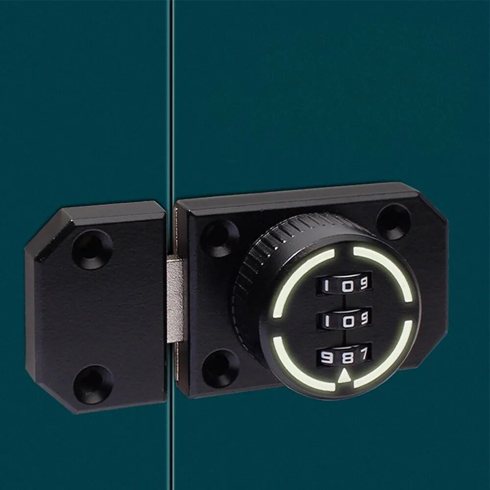 Замок Выдвижного ящика из Цинкового сплава Без ключа, Поворотный 3-Значный Кодовый Дверной Замок