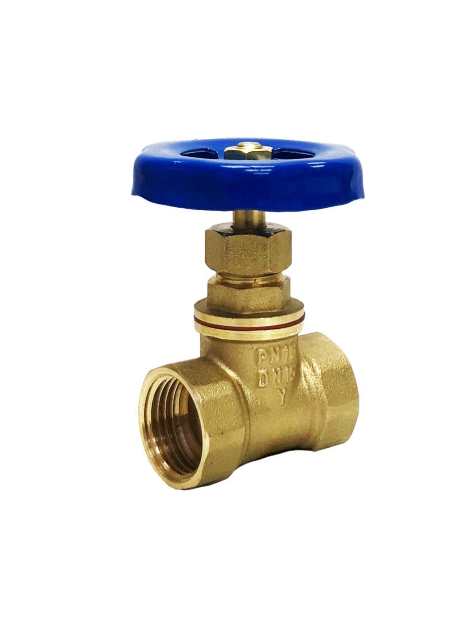 Вентиль запорный латунный STI DN 15 15Б3р Ci, муфтовый проходной клапан для воды 1/2 дюйма, внутренняя резьба