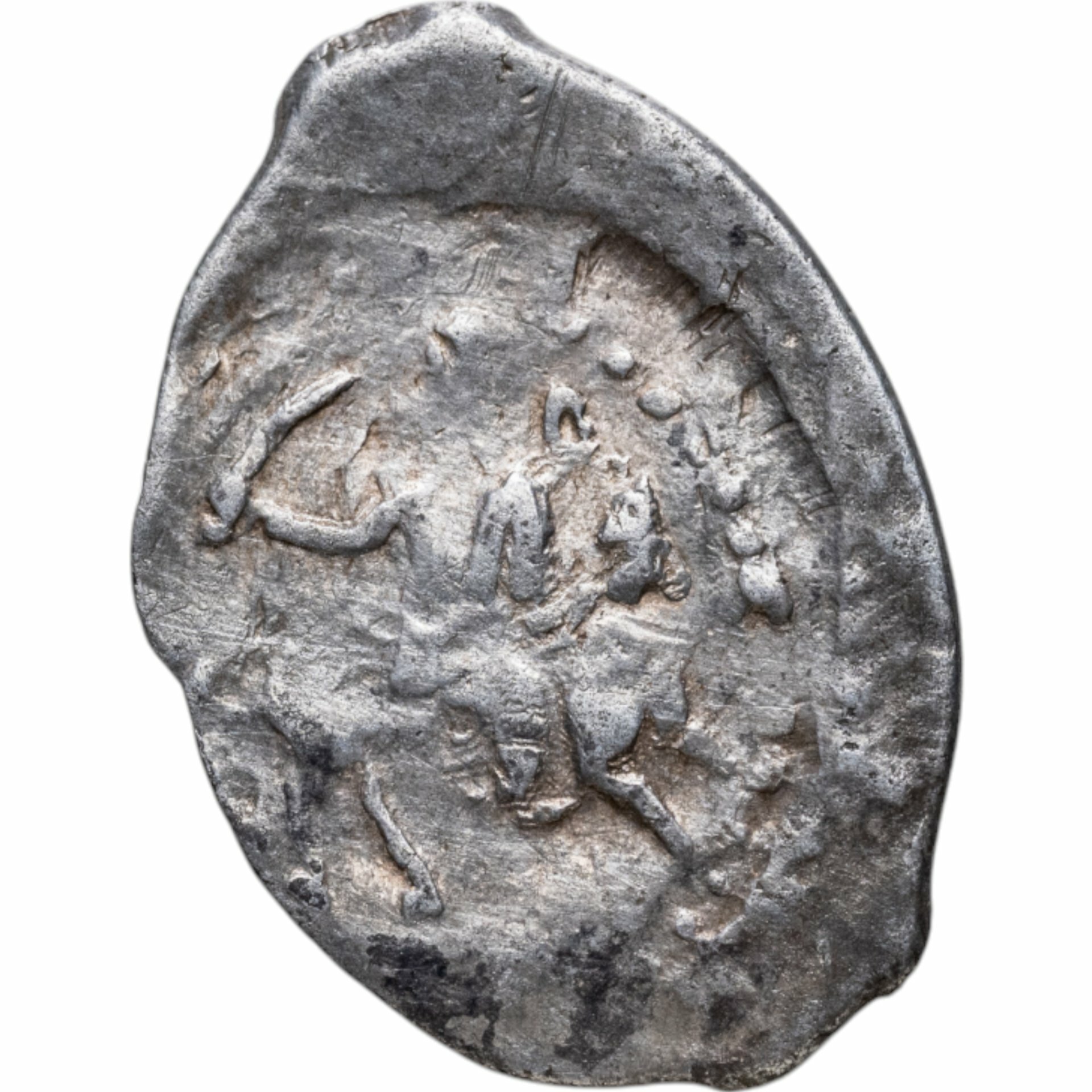 Иван IV Васильевич "Грозный" Копейка "Мечевая" чекан Пскова, Серебро, в сохранности VF-XF